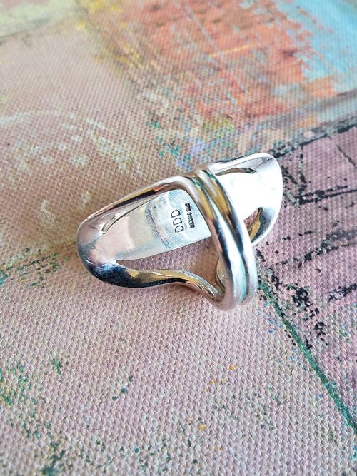 Vintage Black Onyx Sterling Silver Ring Signed DDD Dominique Dinoart ...